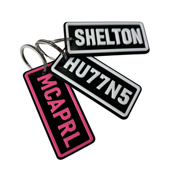 NAME PLATE KEYCHAIN - CUSTOMISABLE – S Press 77